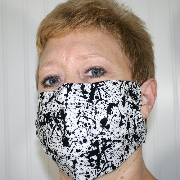 Hand Crafted | Accessories | Handmade Cloth Ink Blot Face Mask With ...